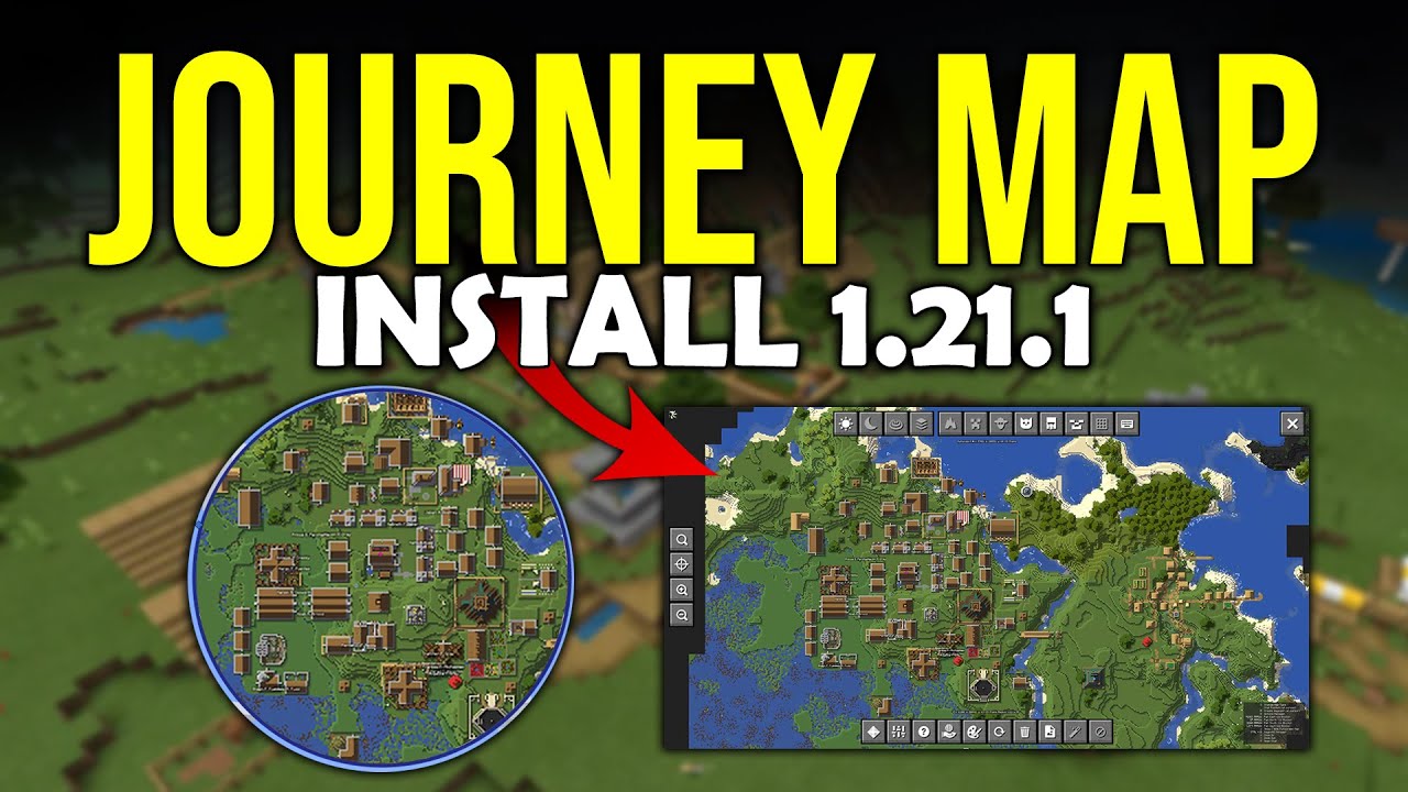 How To Install Journey Map For Minecraft 1 21 1 Java Minimap Youtube