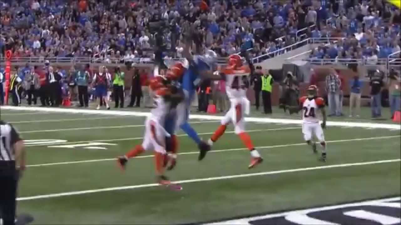 Megatron Calvin Johnson Triple Coverage Catch Vs Bengals Youtube