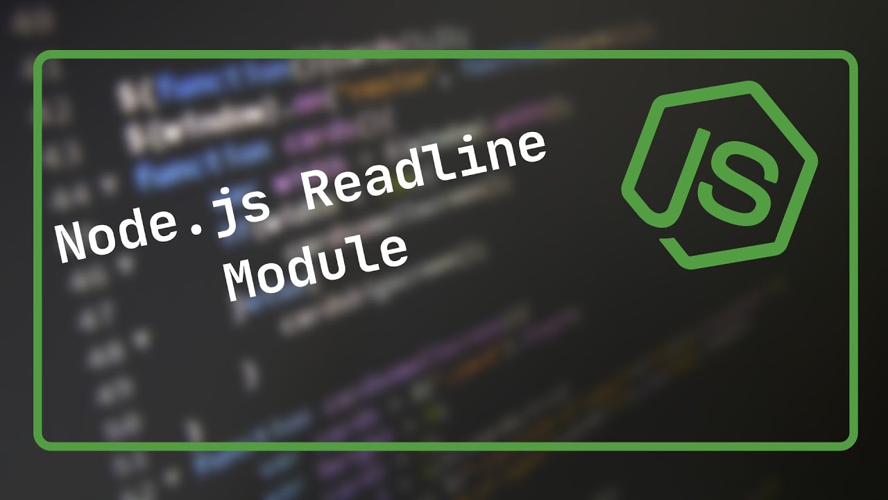 Node Js Basics 1 Taking User Input With The Readline Module Node Js