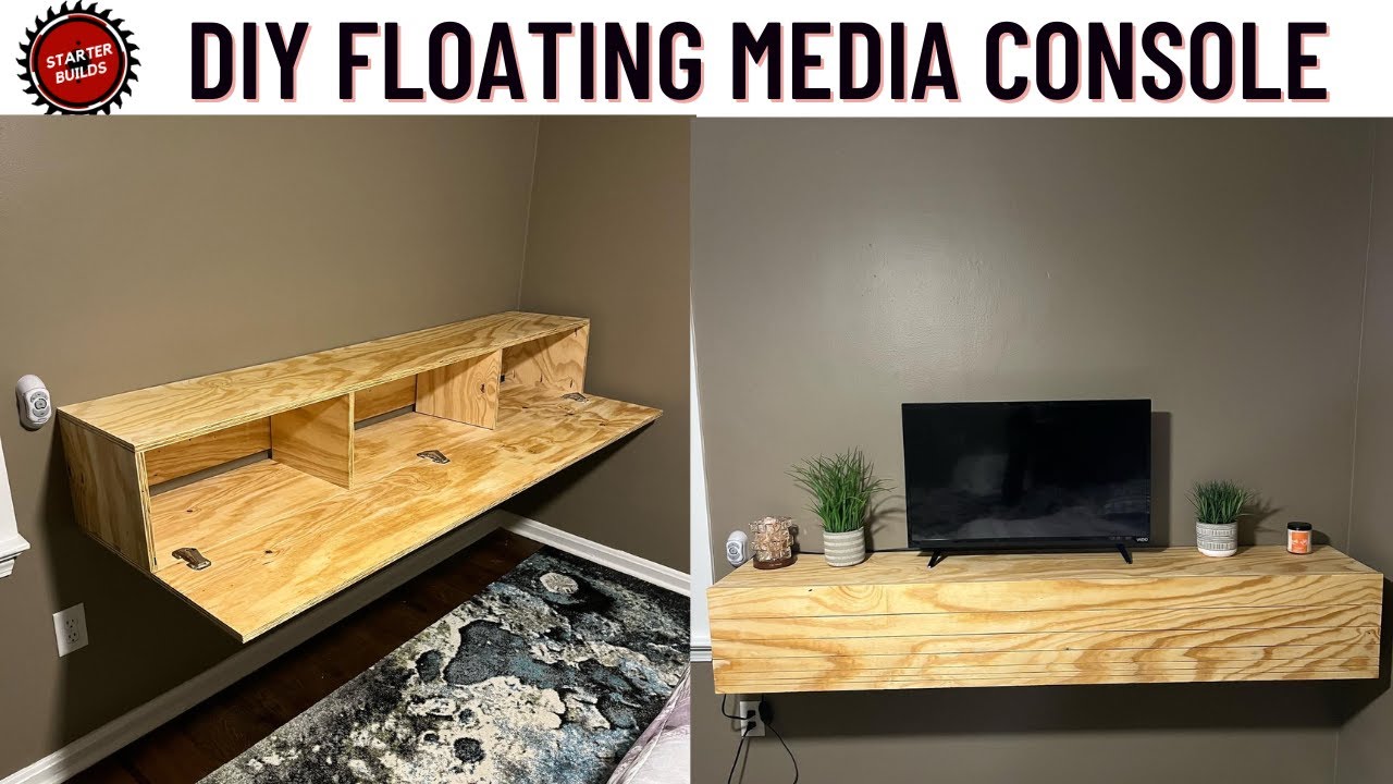Diy Floating Tv Console How To Build A Floating Tv Stand Diy Ovmn