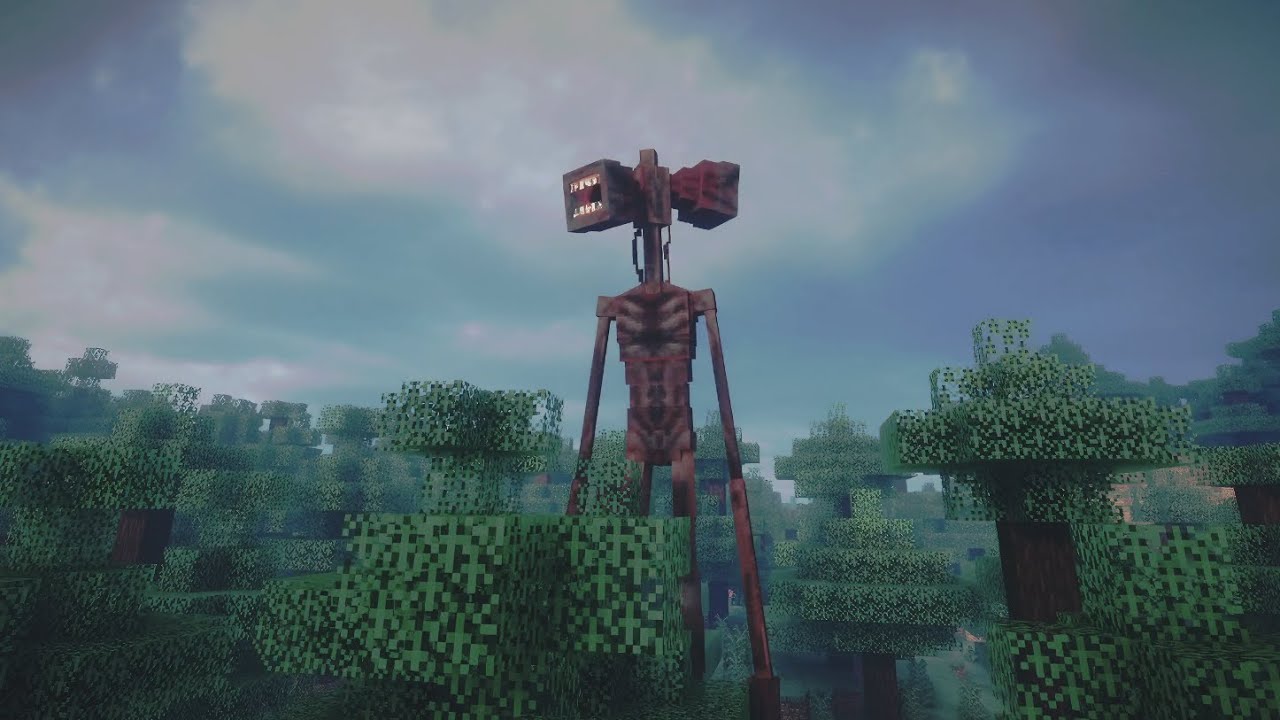 Siren Head Is Scary Minecraft Youtube