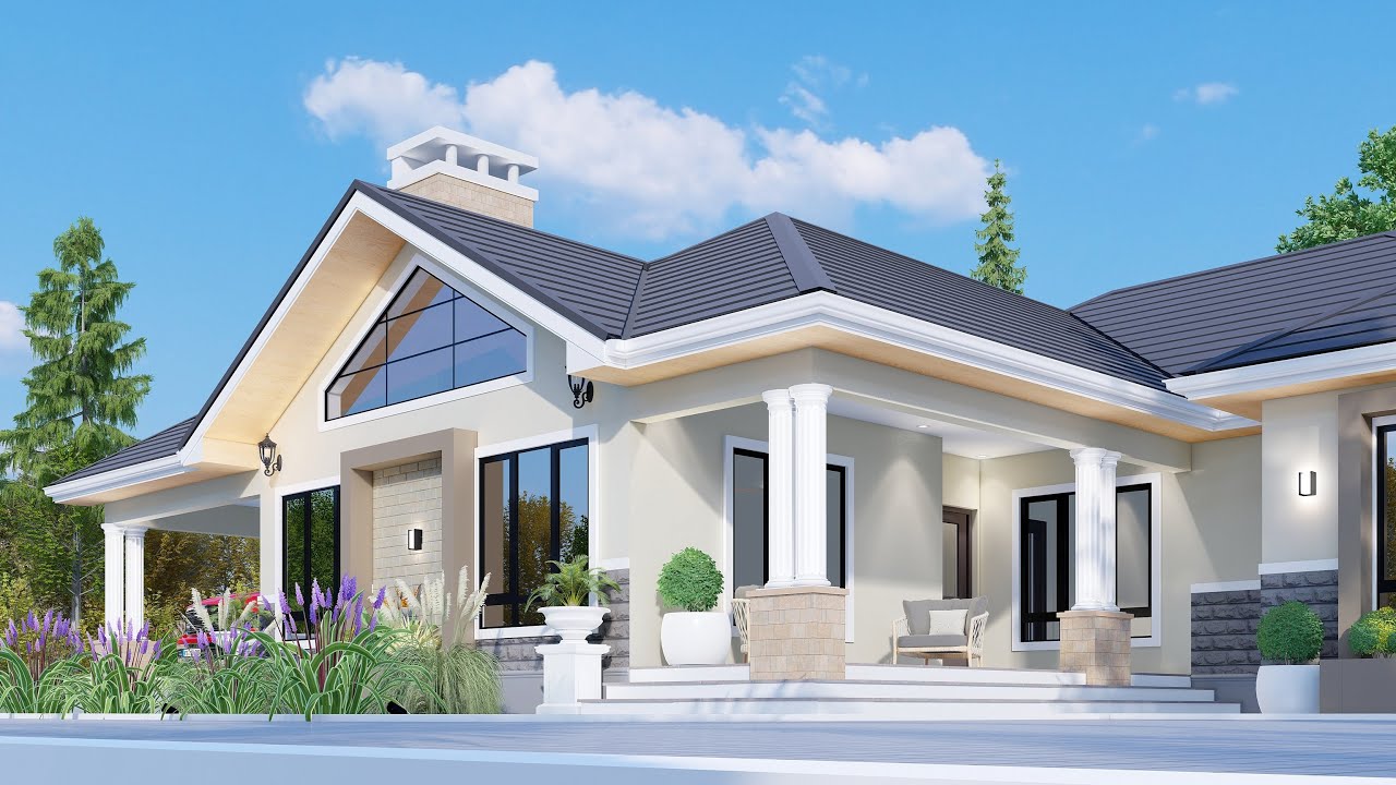 Beautiful 4 Bedroom House Designs With Floor Plan Youtube