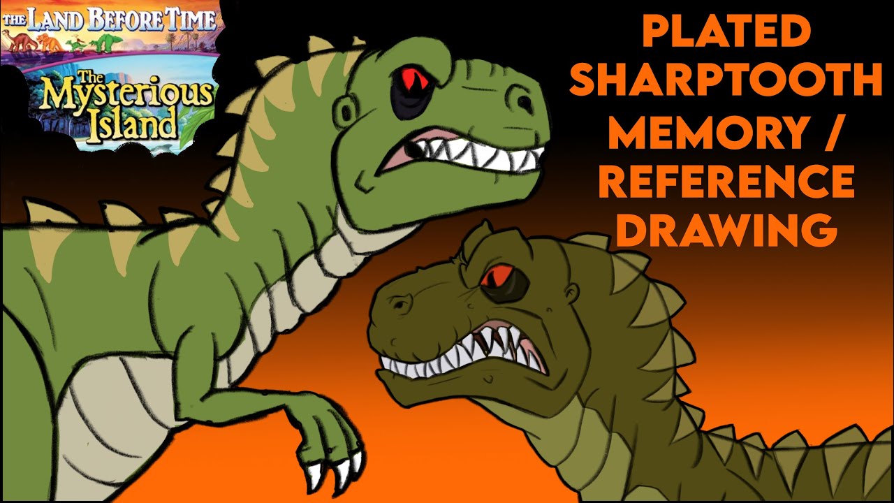 Plated Sharptooth Memory Vs Reference Drawing The Land Before Time