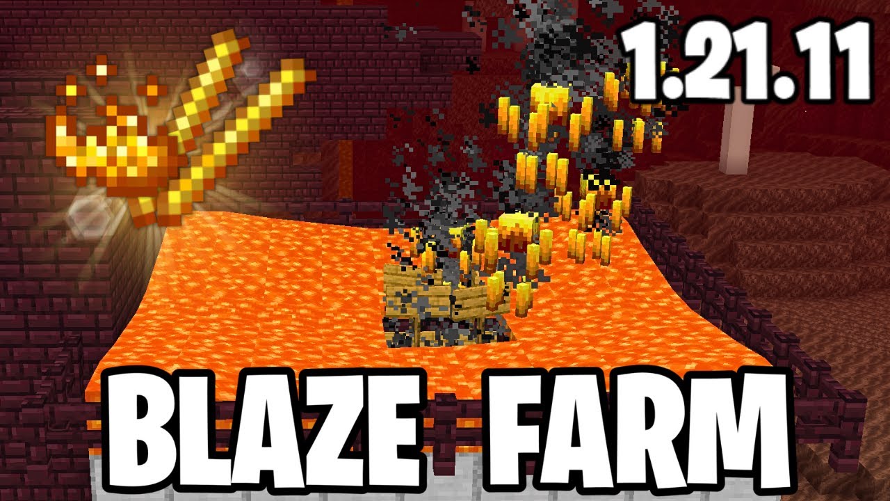 Easy Blaze Farm Tutorial Minecraft Java 1 21 11 Youtube
