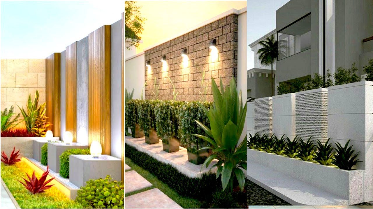 Modern Boundary Wall Design With Gate At Robert Printz Blog