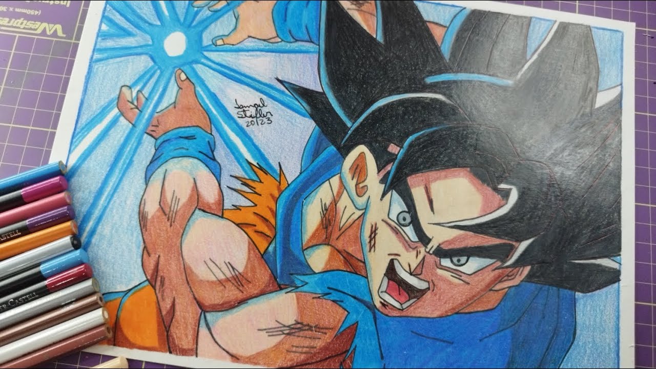Speed Draw Goku Dragon Ball Super Youtube