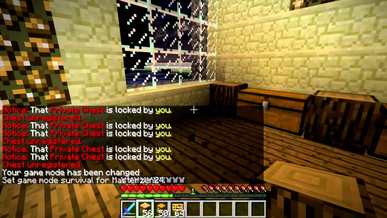 Minecraft Chestshop Plugin Tutorial Youtube