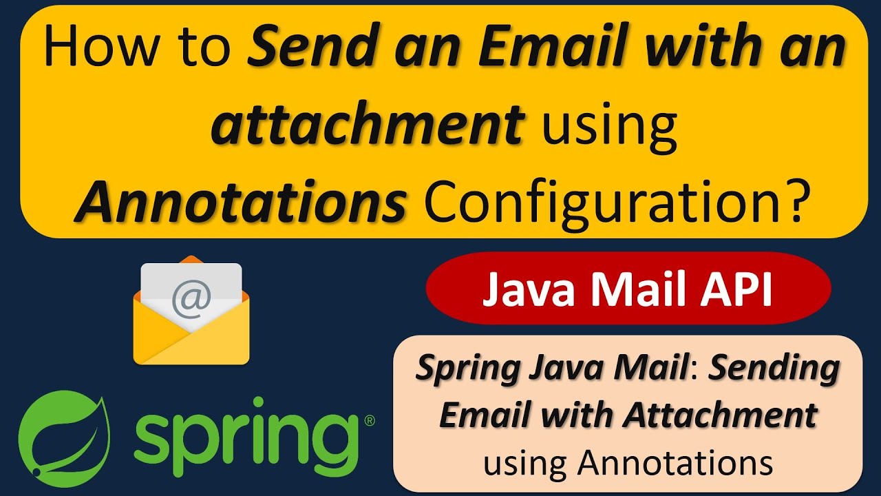 How To Send An Email With An Attachment Using Annotations Configuration