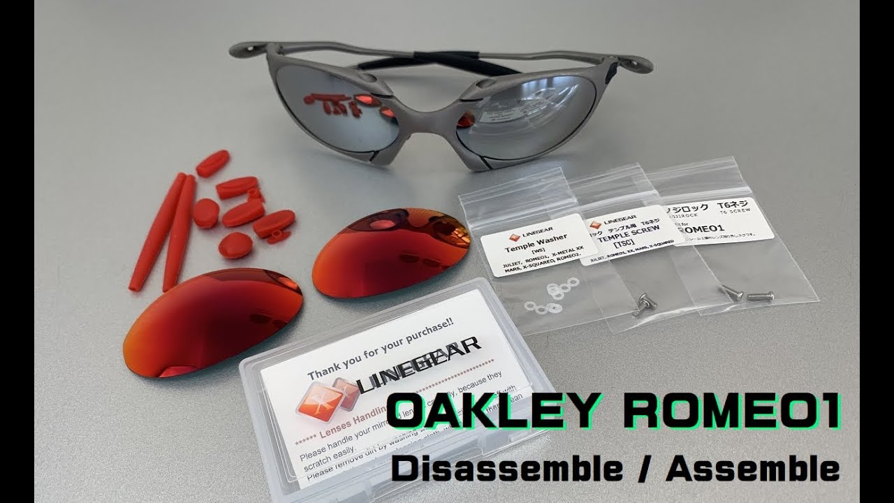 オークリー ロメオ1 分解 組立 修理 Linegearのパーツを使ってオーバーホールしてみました Oakley Romeo1