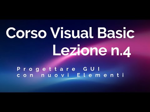 Corso Visual Basic Net Lezione N 4 Youtube