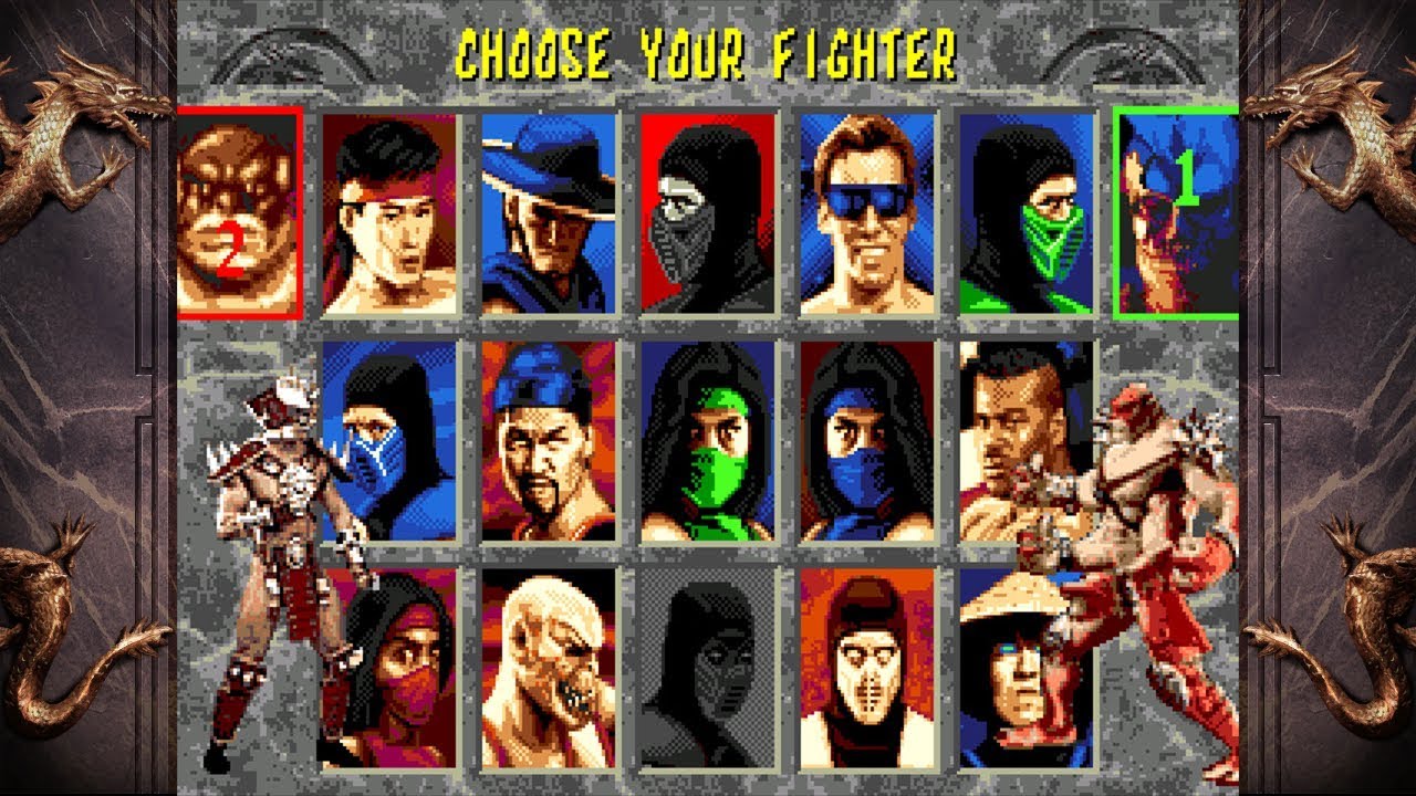 Mortal Kombat 2 Characters