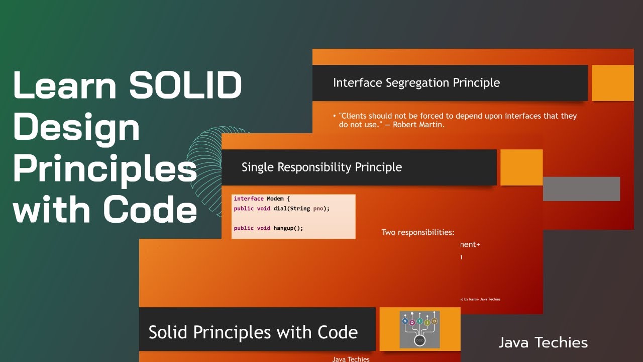 Software Design Learn Solid Principles With Code In 20minutes Youtube