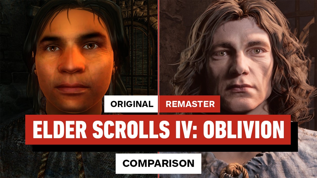 Elder Scrolls Oblivion Remaster Vs Original Graphics Comparison Youtube