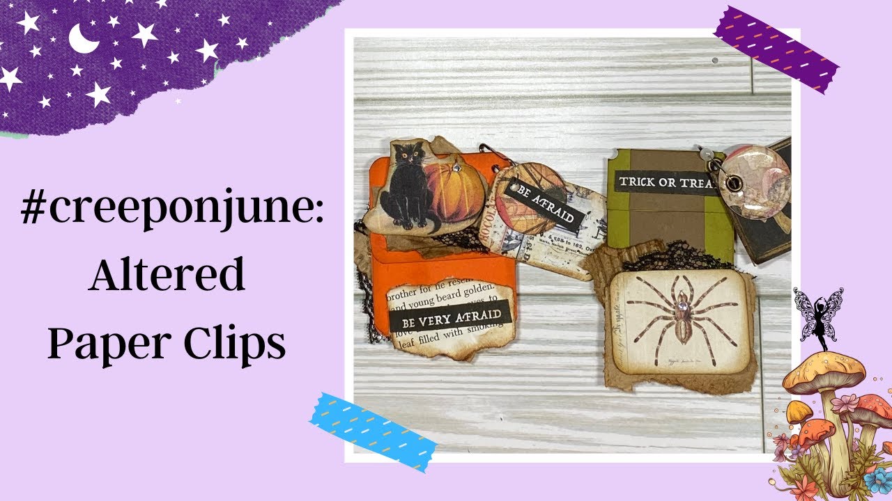 Diy Halloween Hidden Paper Clip Crafts Youtube
