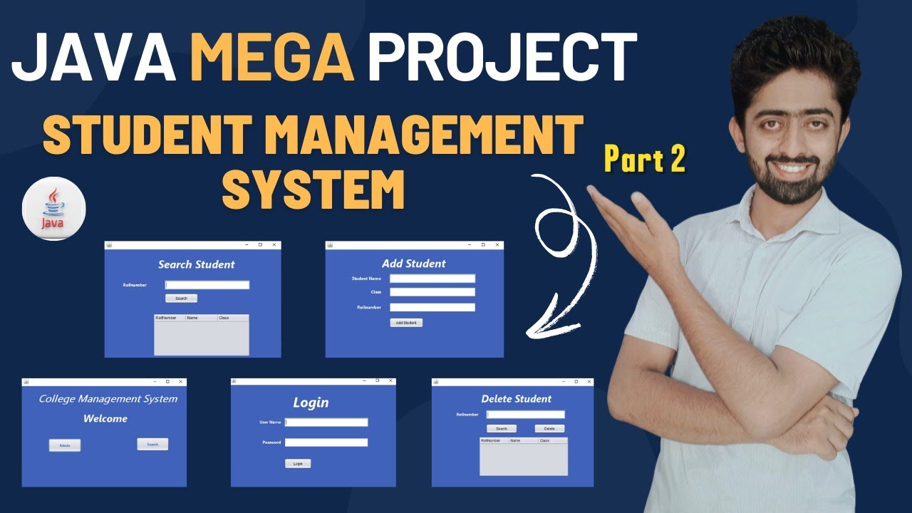 Java Project Front End Part 2 Student Management System Project Using
