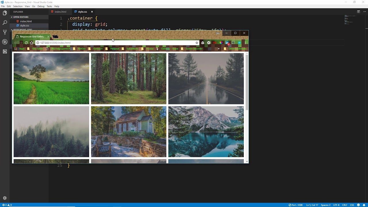 Css Responsive Grid Gallery Youtube