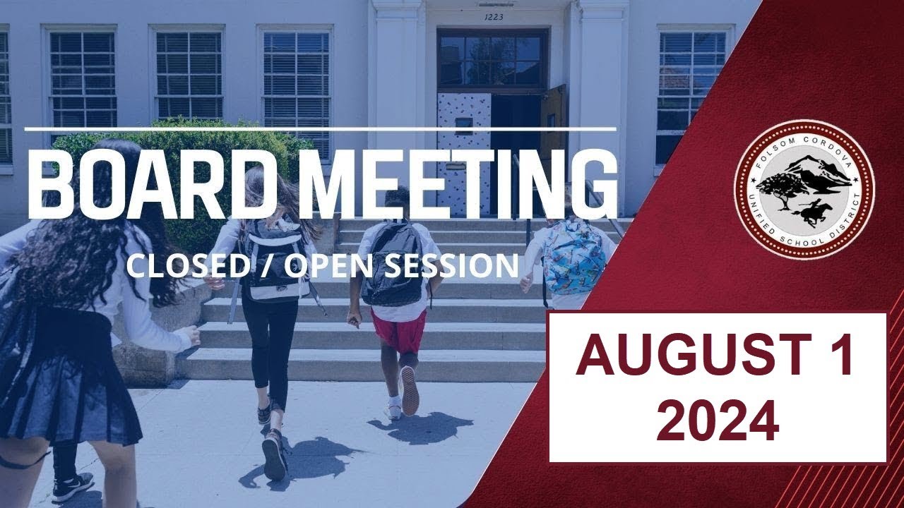 Fcusd Board Meeting 8 1 2024 Youtube