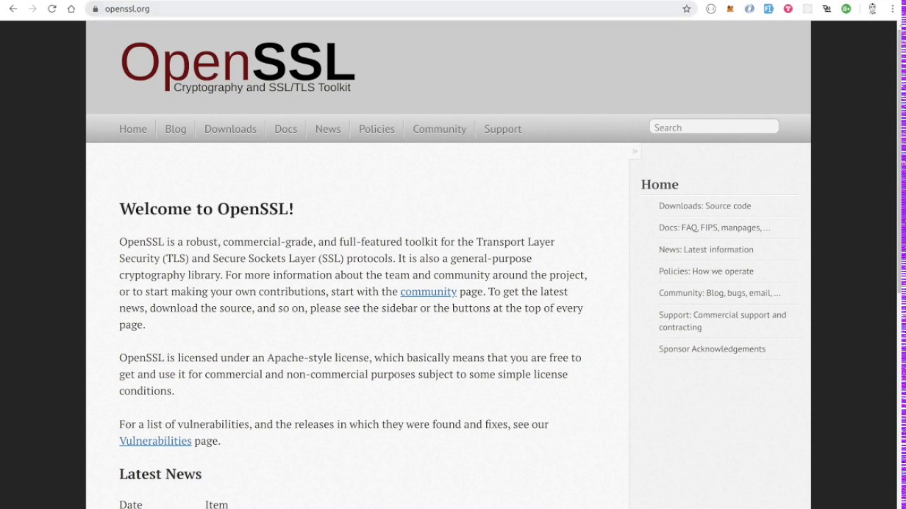 Digital Signature Example Using Openssl Youtube