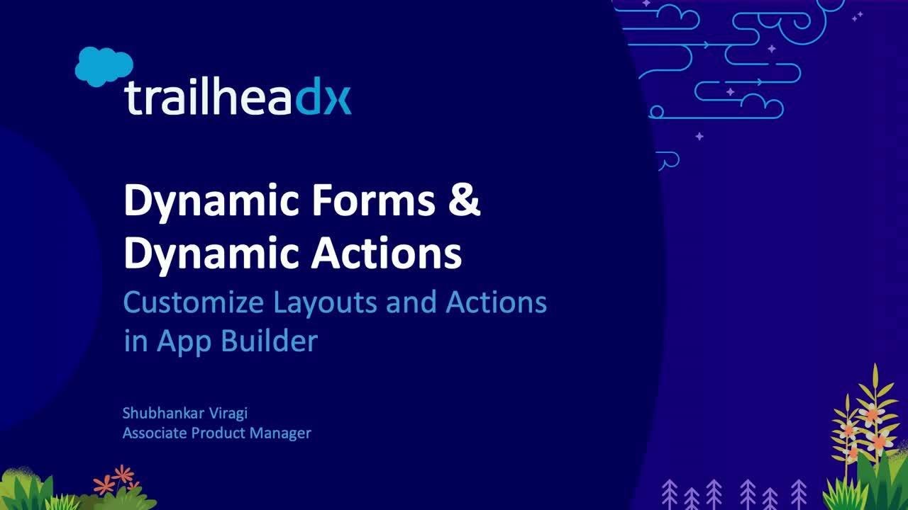 Dynamic Forms Dynamic Actions Youtube
