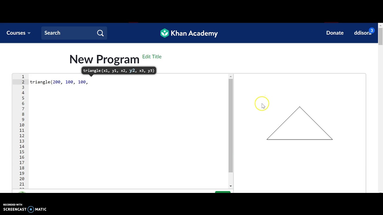 Triangles In Javascript Youtube