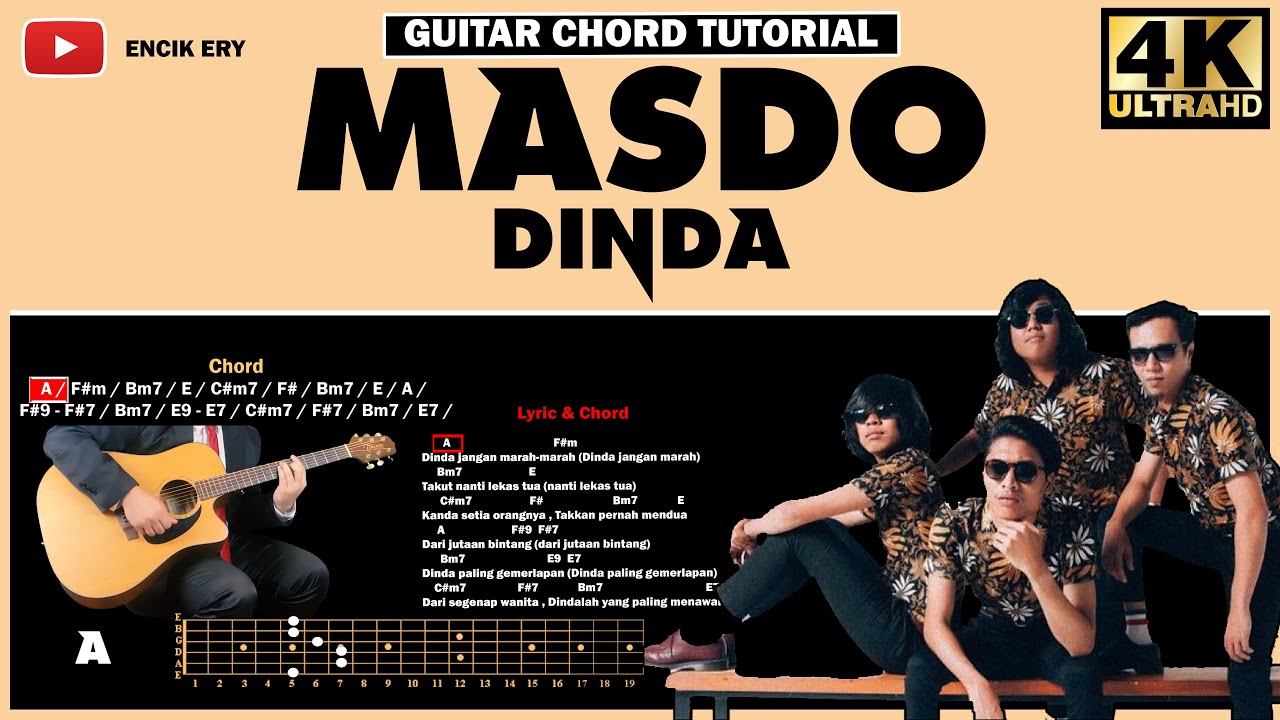 Masdo Dinda Guitar Chord Tutorial Youtube