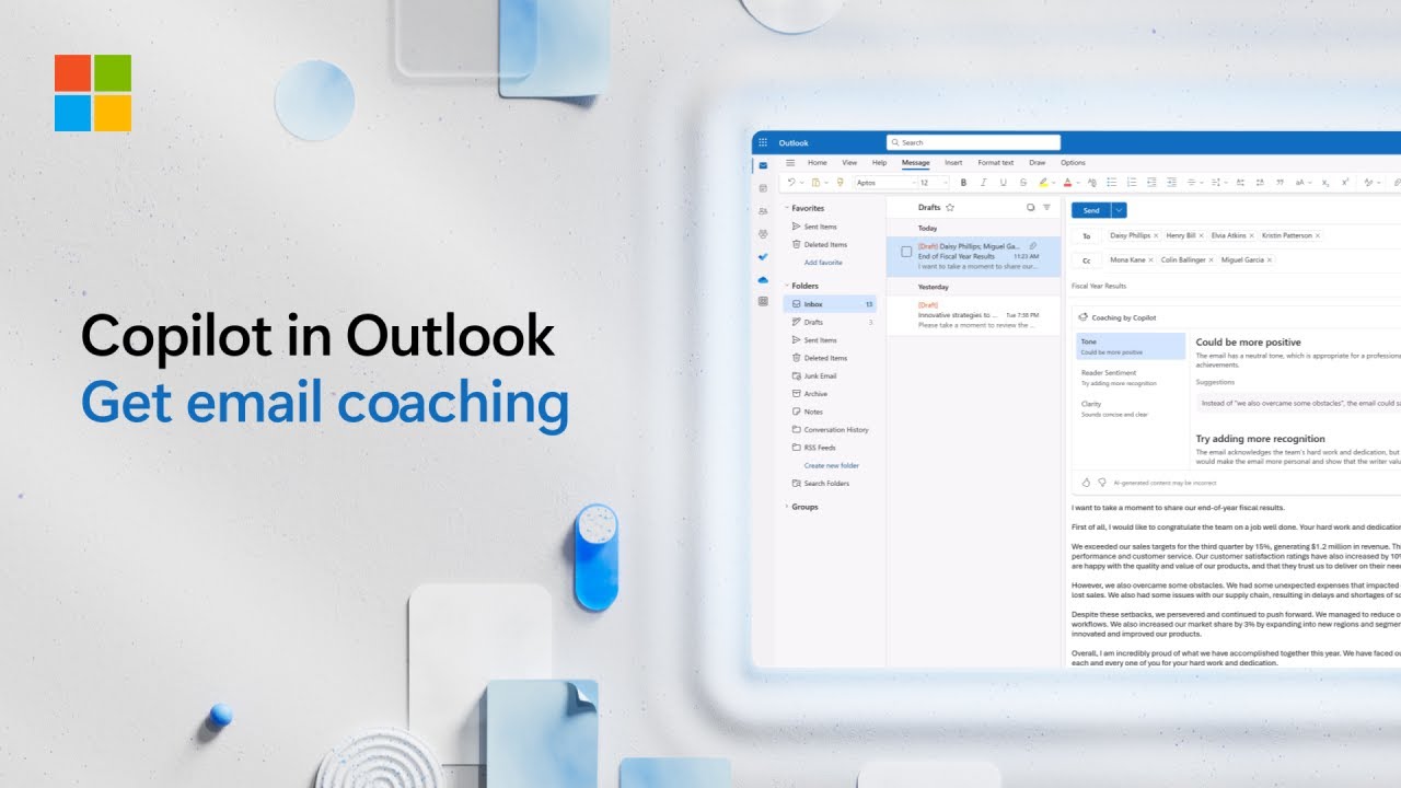 Get Email Coaching With Copilot Microsoft Copilot Tutorial Youtube