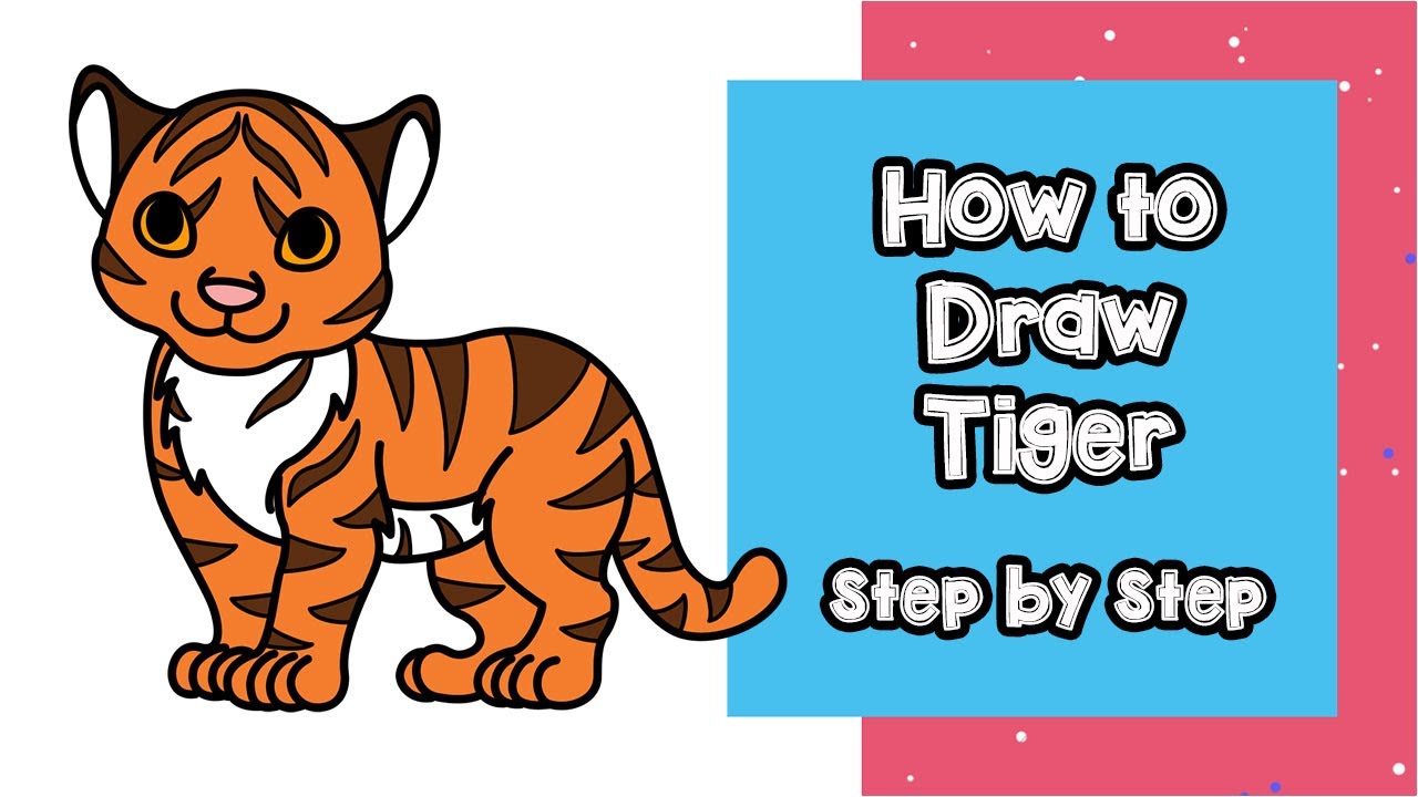 How To Draw A Baby Tiger Easy