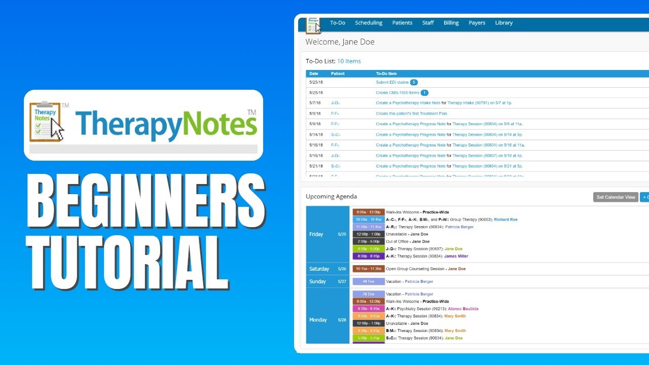 Therapynotes Tutorial For Beginners How To Use Therapynotes Youtube