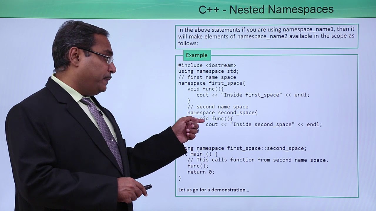 C Nested Namespaces Youtube