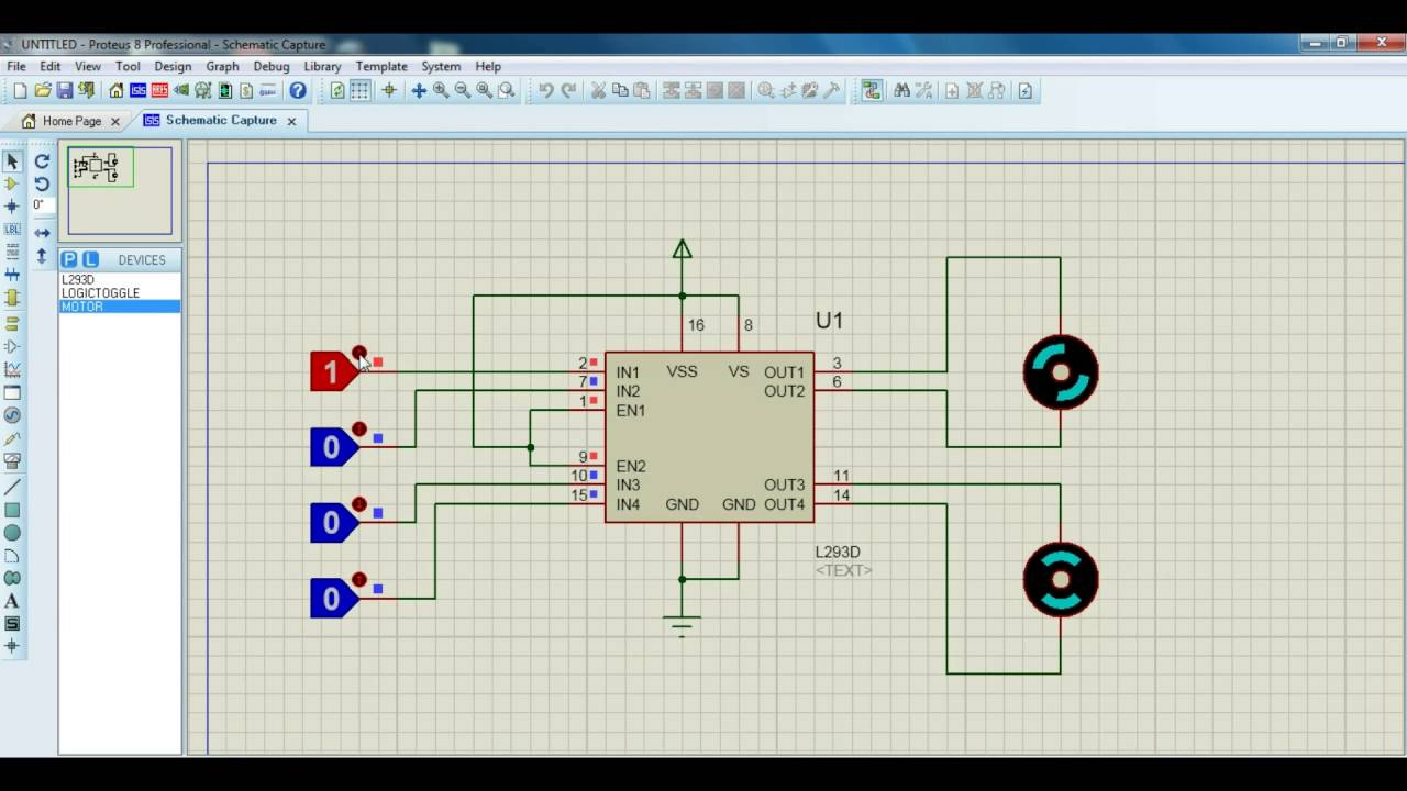 Puente H Para Motores Con Integrado L293d Youtube