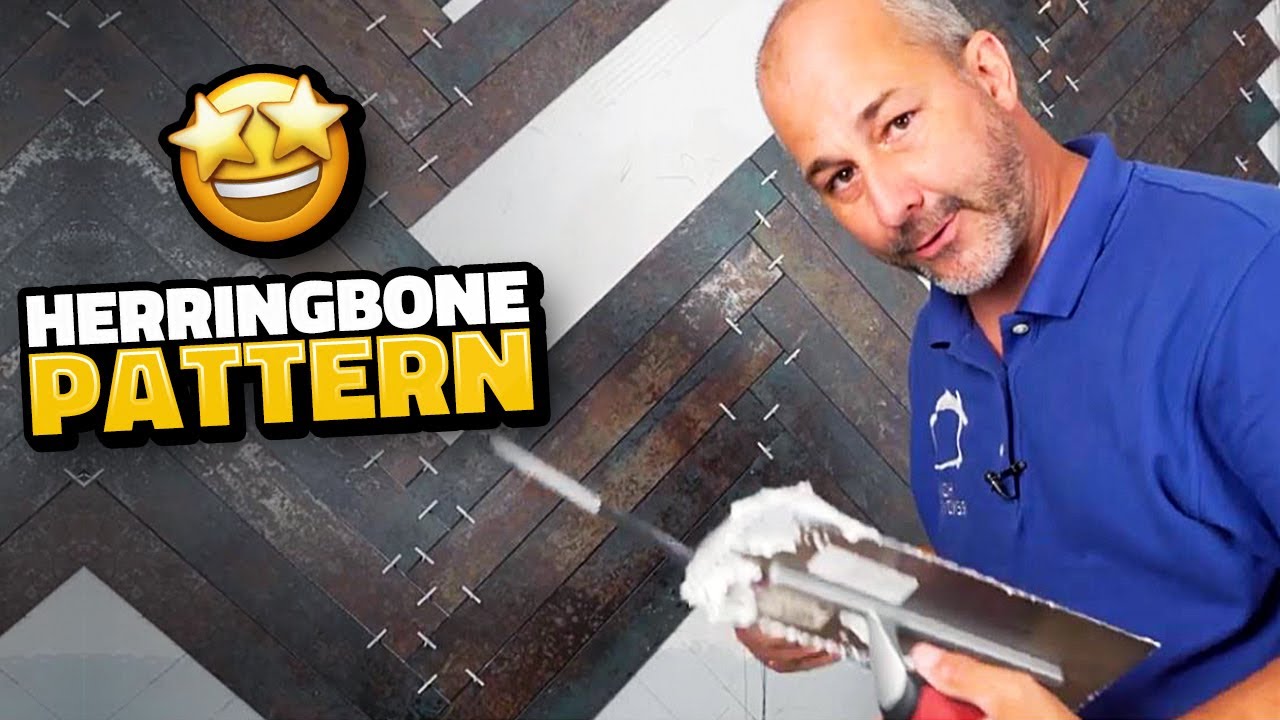 Herringbone Tile Diy Youtube