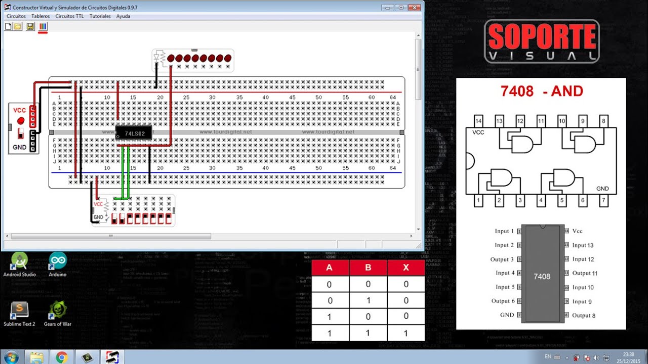 Simulando Compuertas Lógicas And Or Not Nand Nor Xor Youtube