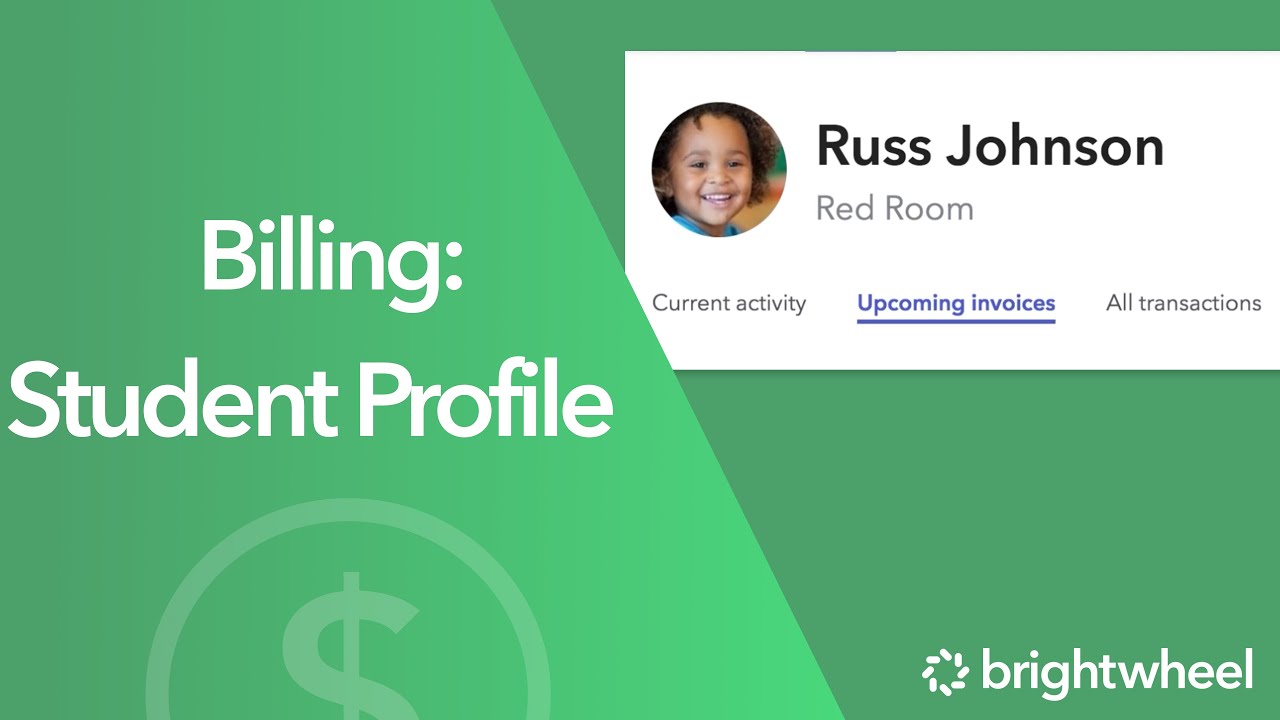 Brightwheel Billing Student Billing Profile Youtube