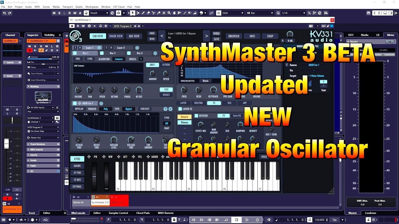 Synthmaster 3 Beta Updated With New Granular Oscillator Let S Check