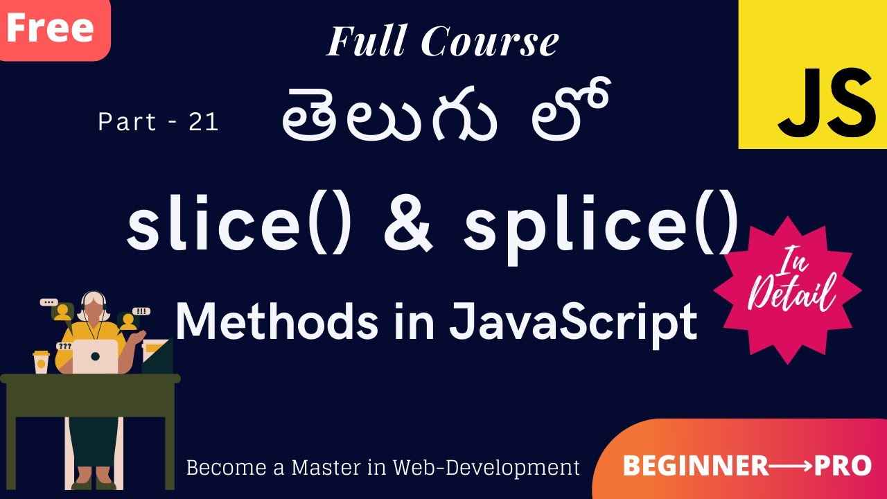 21 Slice Splice Methods In Javascript Telugu Youtube