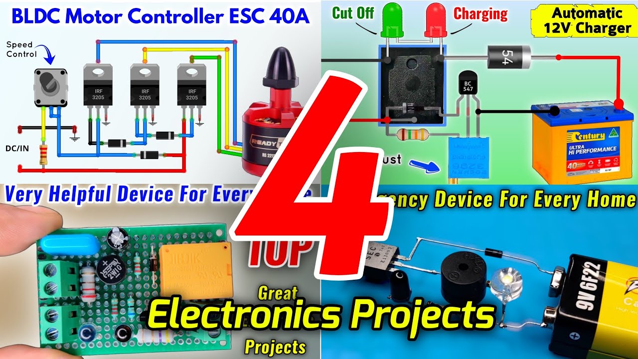 Top 4 Helpful Electronics Projects For Beginners Youtube