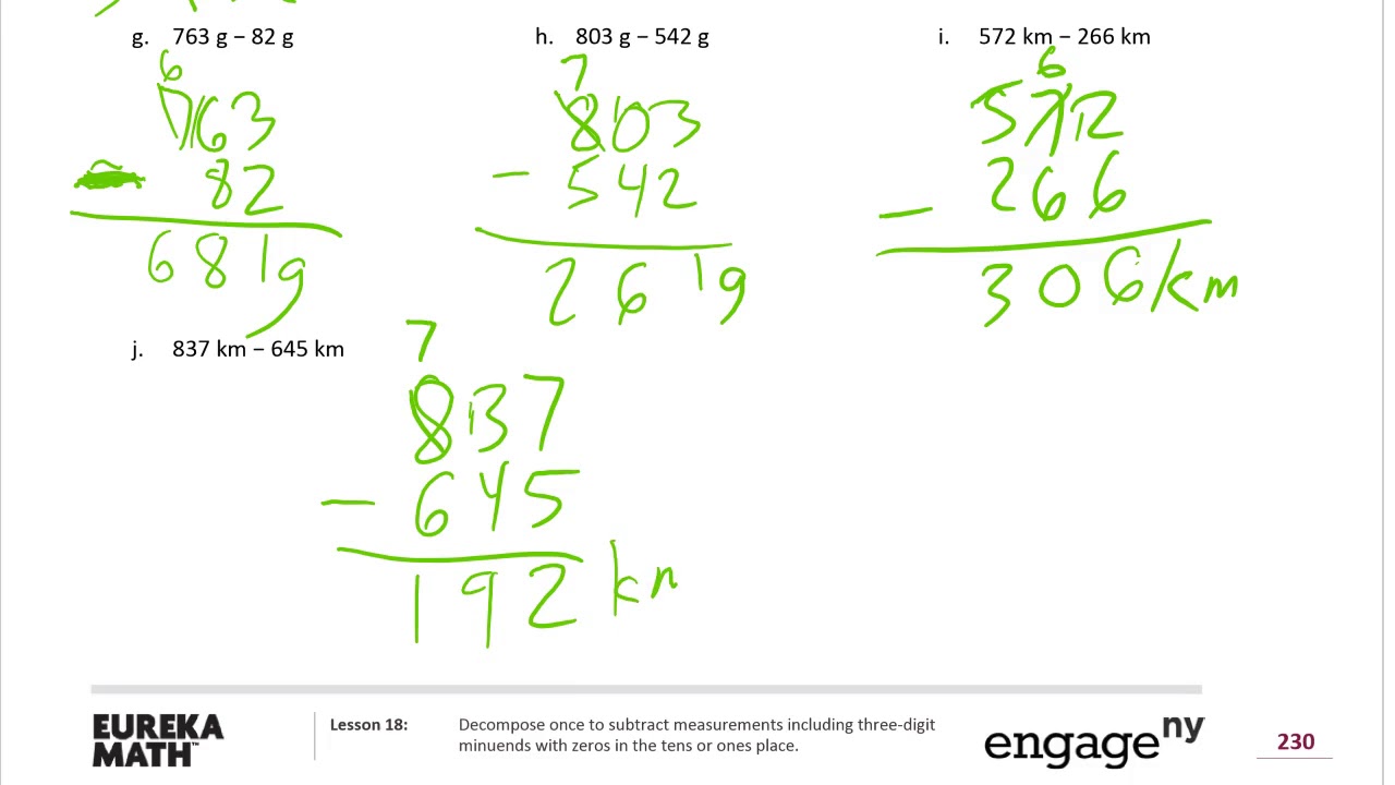 Lesson 18 Homework Module 2 Grade 3 Youtube