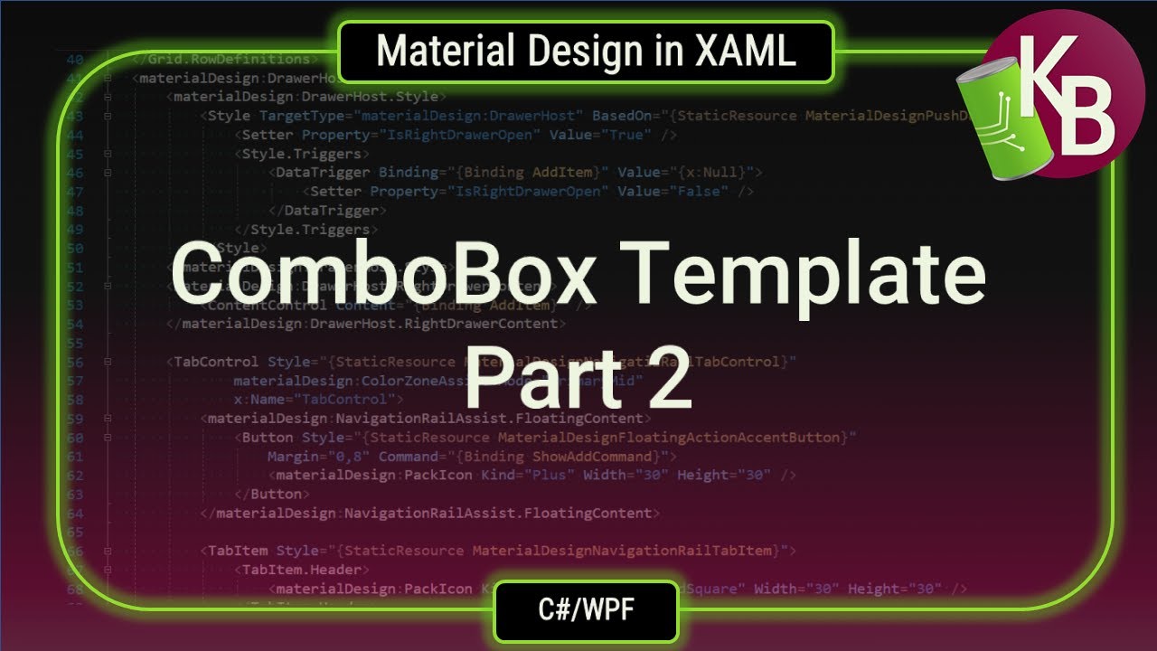 C Wpf Combobox Templating Part 2 Youtube