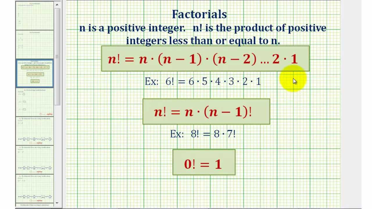 How To Solve Factorial Factorial Function Examples Qgwr