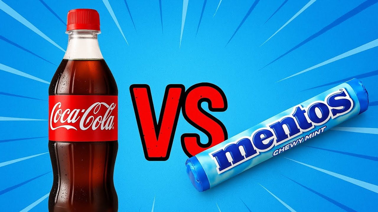 Coca Cola Vs Mentos Experiment Gone Wrong Viralvideo Youtube