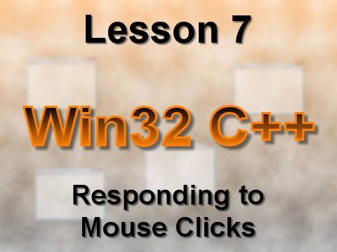 C Win32 Lesson 7 Responding To Mouse Clicks Youtube