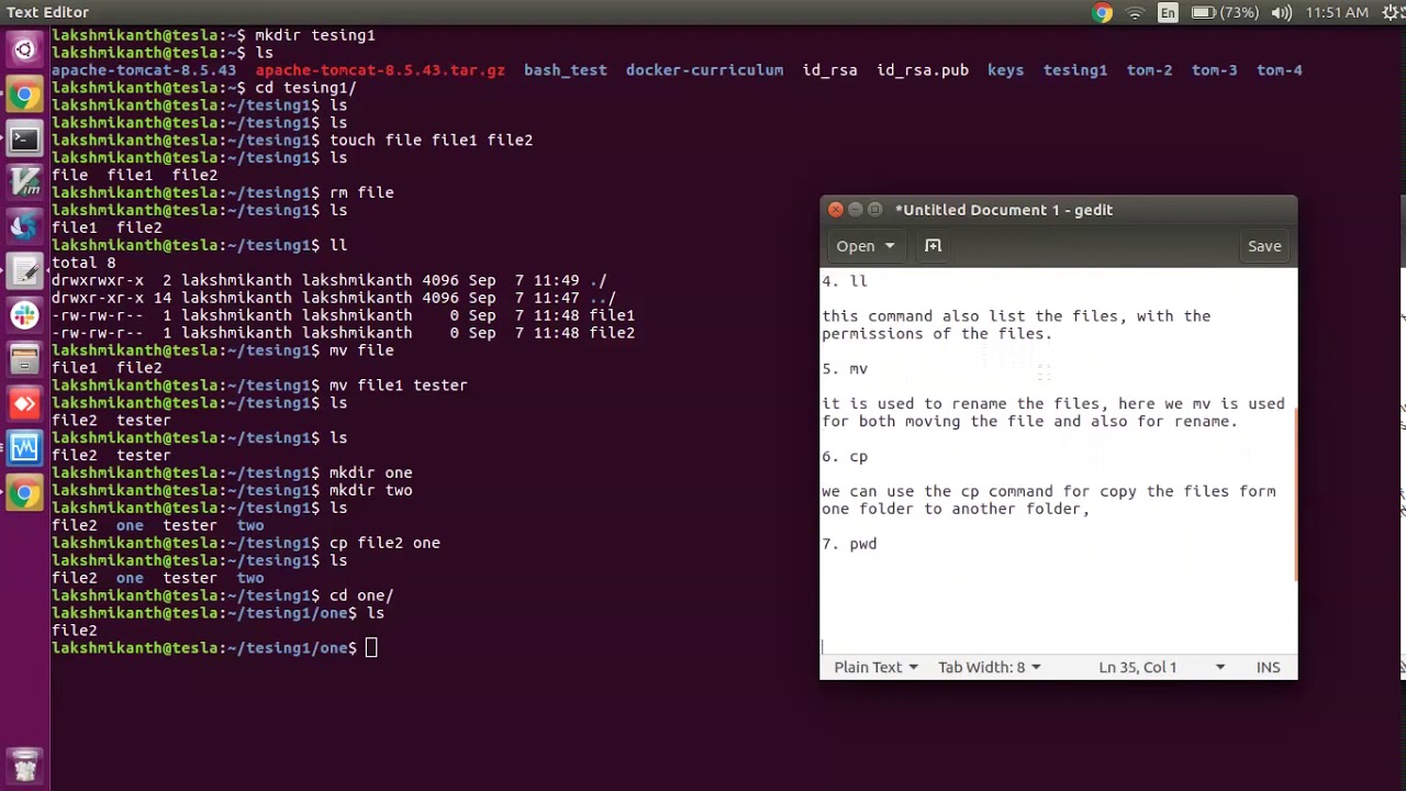10 Linux Ubuntu Basic Commands Youtube