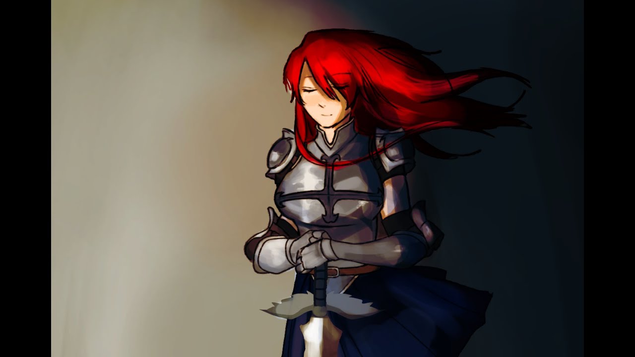 Speedpaint Erza Scarlet Fairytail Youtube