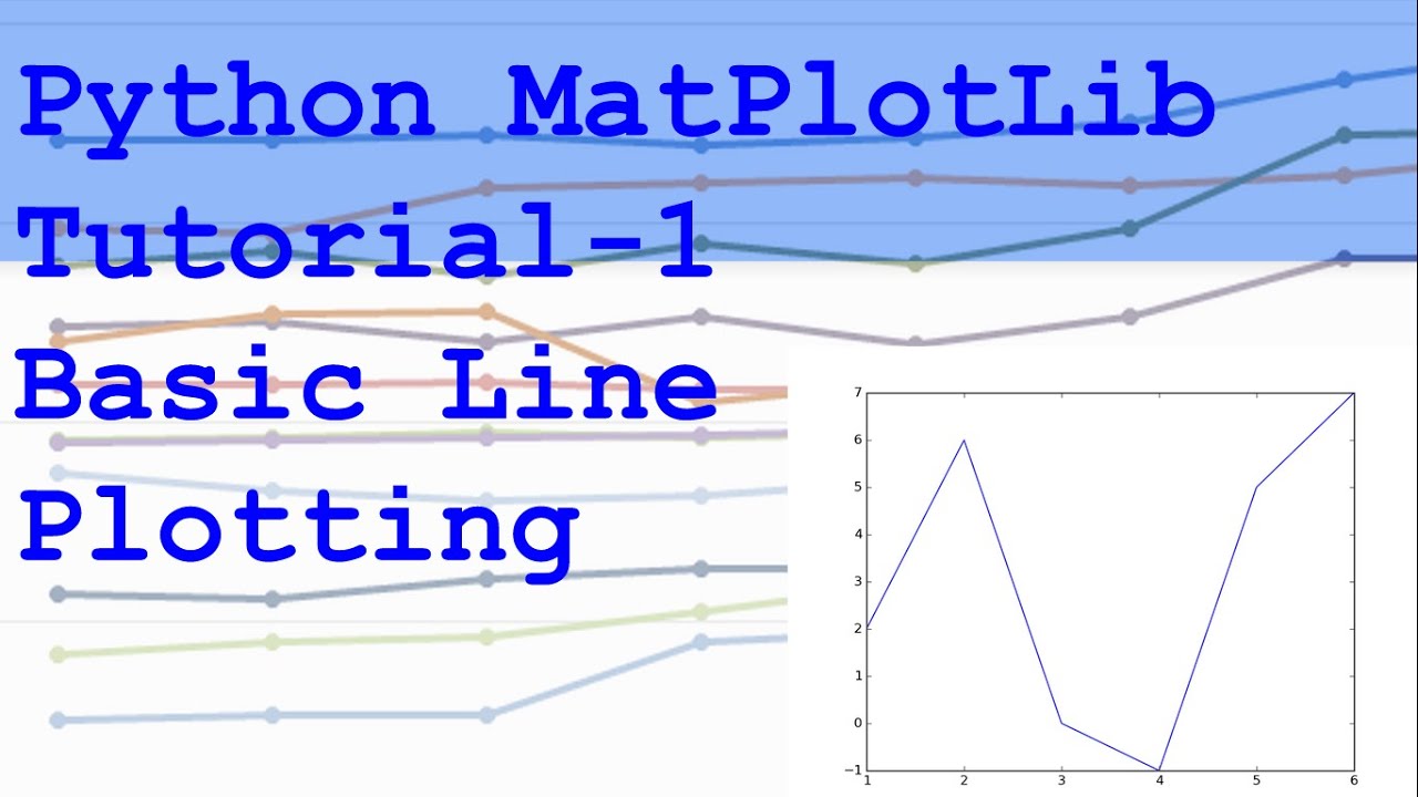 Python Matplotlib Basic Line Plotting Tutorial 1 Youtube