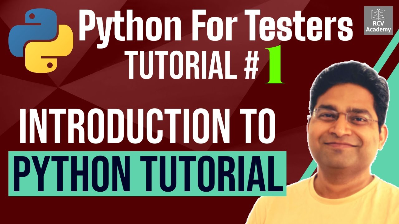 Python For Testers 1 Introduction To Python Tutorial Youtube