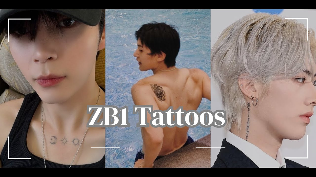 Zerobaseone Members With Tattoos Zb1 Rickyzb1 Seokmatthew Hanbin