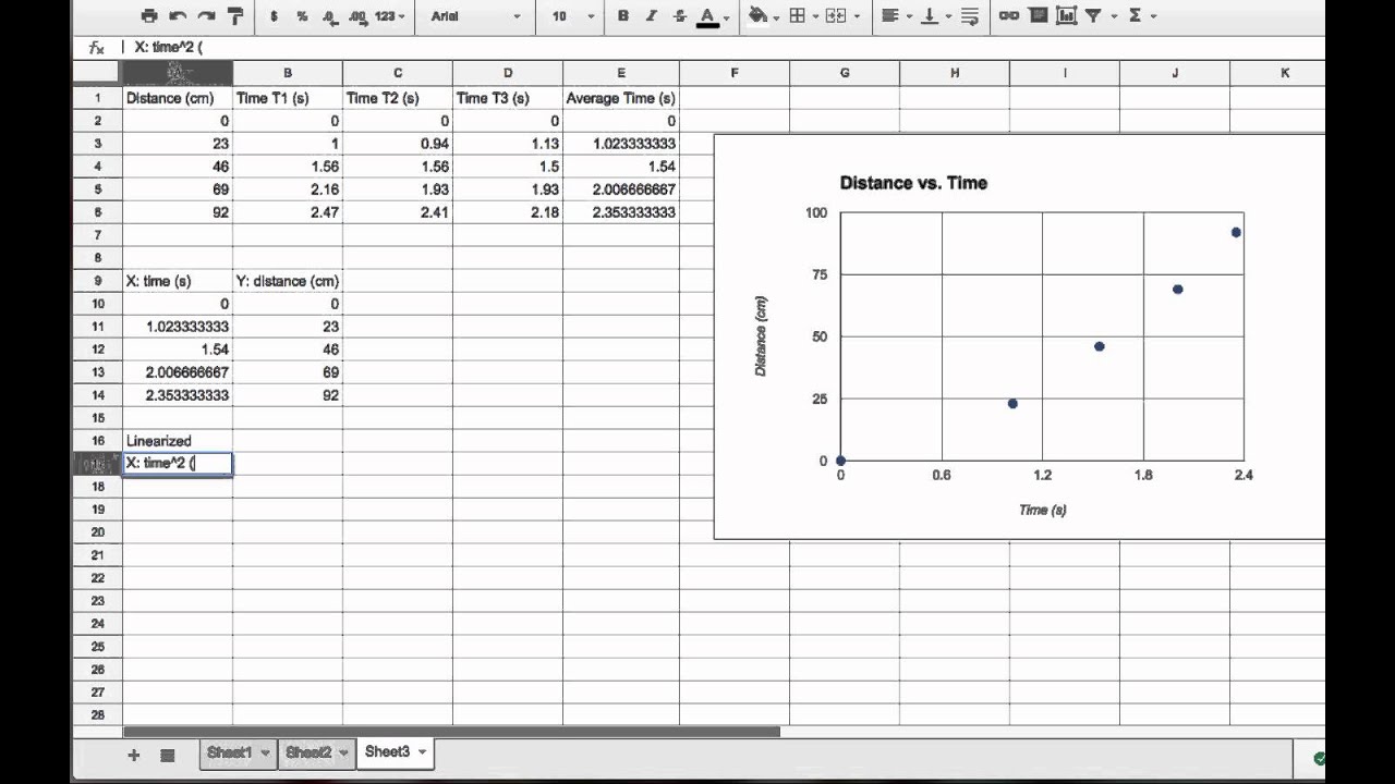 Linearizing Data In Google Sheets Youtube