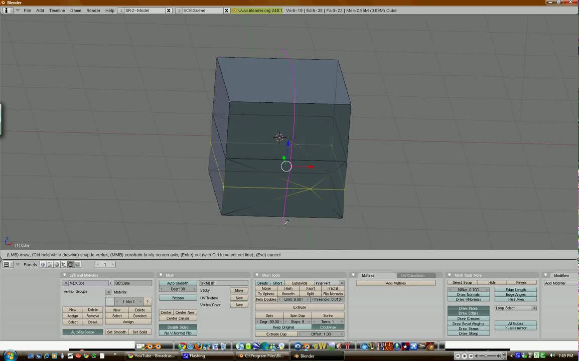 Blender Knife Tool Tutorial Youtube