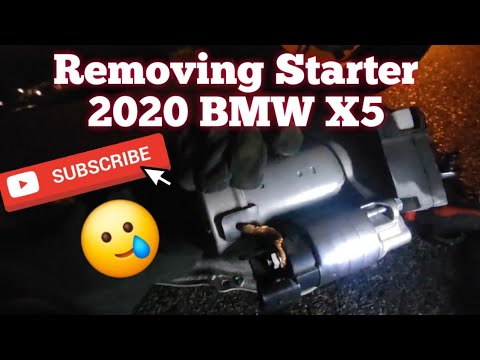 How To Remove Starter 2020 Bmw X5 Youtube