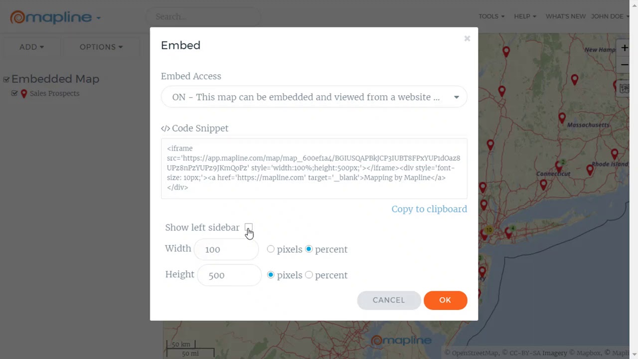 Embed A Map With Mapline Youtube